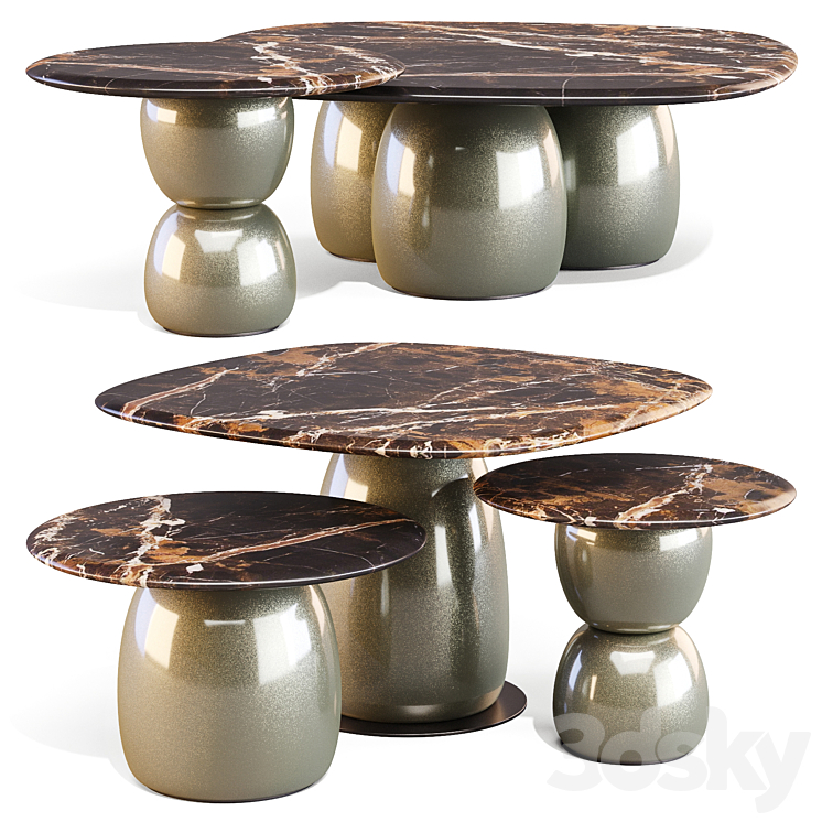 La Manufacture: Gem - Coffee and Side Tables - Table - 3D model