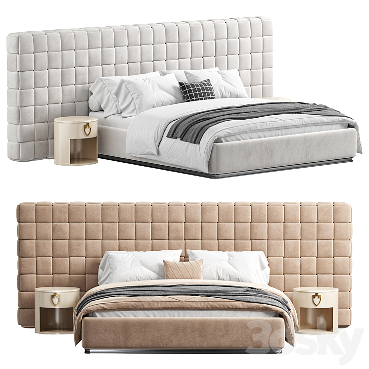 Edward Bed By Visionnaire - Bed - 3D model
