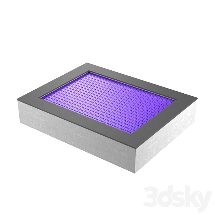 Built-in trampoline rectangle OM - Other - 3D model