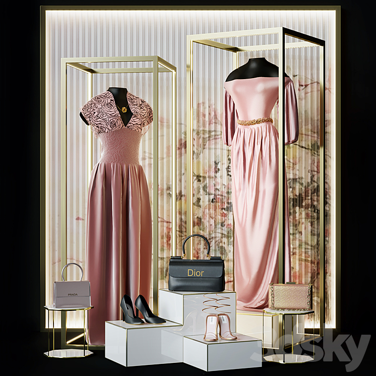 Shop window 3 - Shop - 3D model