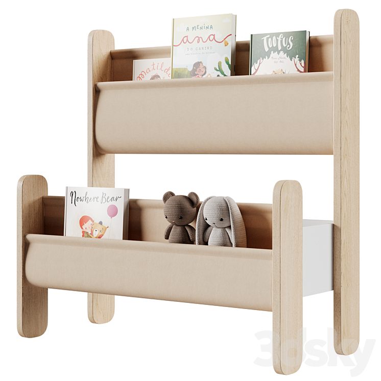 Nubi bookcase for children's room Divan.ru - Miscellaneous - 3D model