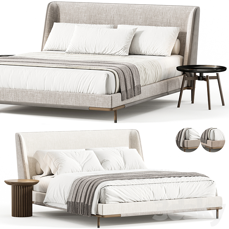 Alfred bed - Bed - 3D model
