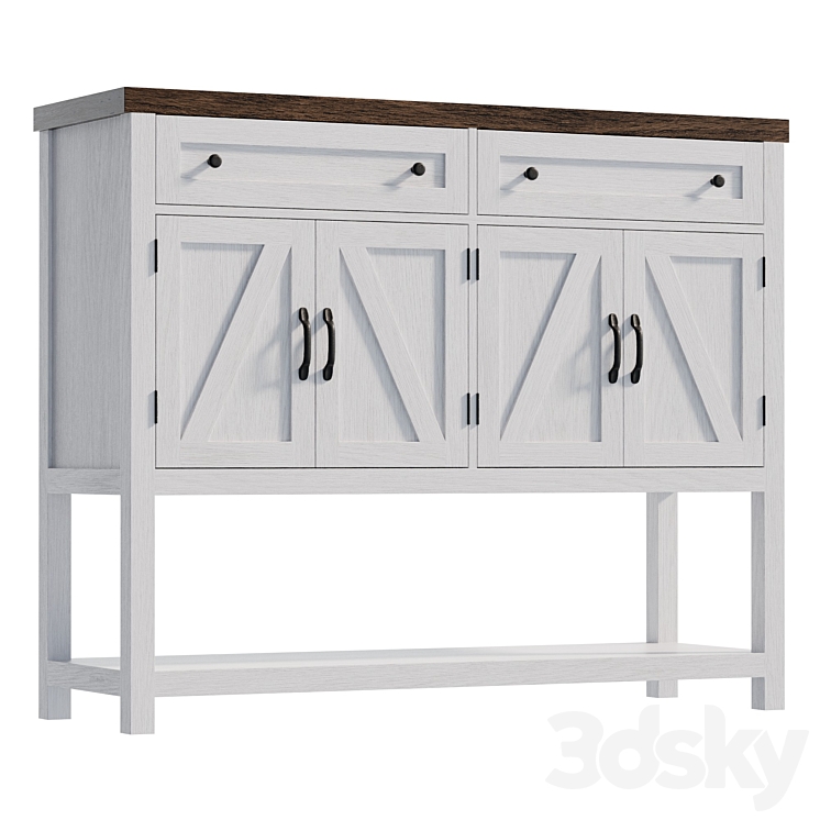 Darius Console Table 2 Door - Console - 3D model