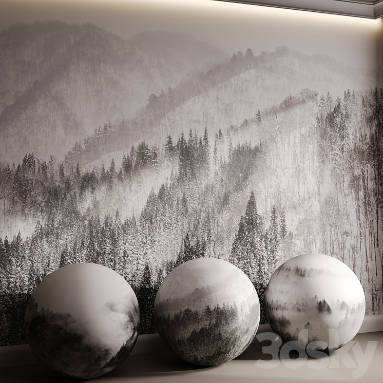 Wallpaper 05 - Wall covering - 3D model