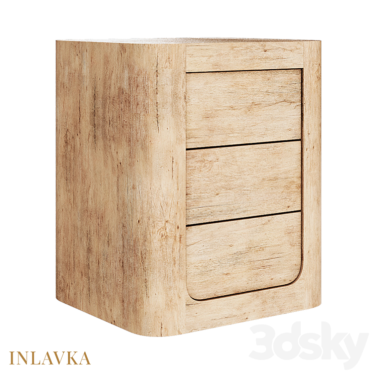 OM Closed bedside table with drawers in a modern style - Sideboard ...
