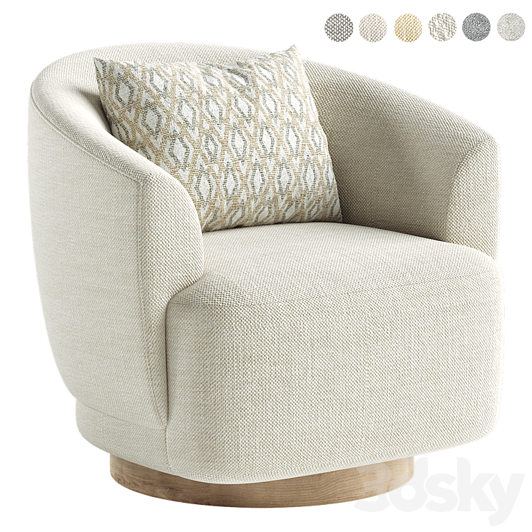 COMO CLUB CHAIR - Arm chair - 3D model