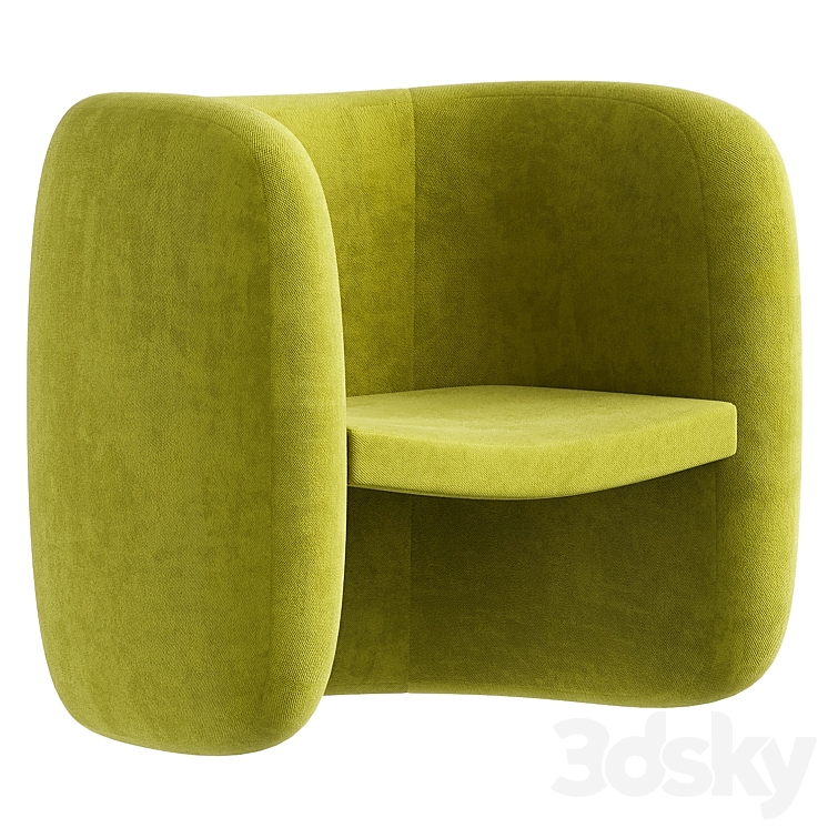 LAGOA By Tacchini - Arm chair - 3D model
