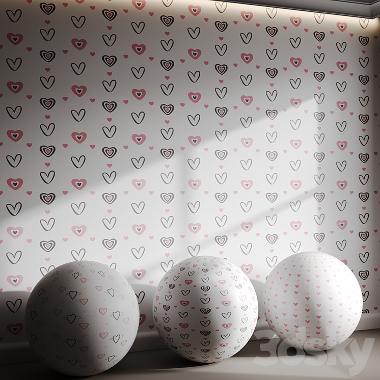 Wallpaper 28 - Wall covering - 3D model