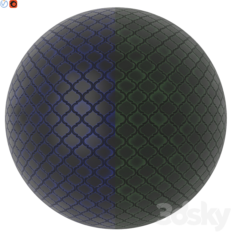 Wall ceramic material 69 - Tile - 3D model