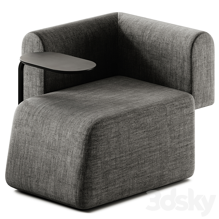 Candy Fabric Armchair by Shishka Project - Arm chair - 3D model