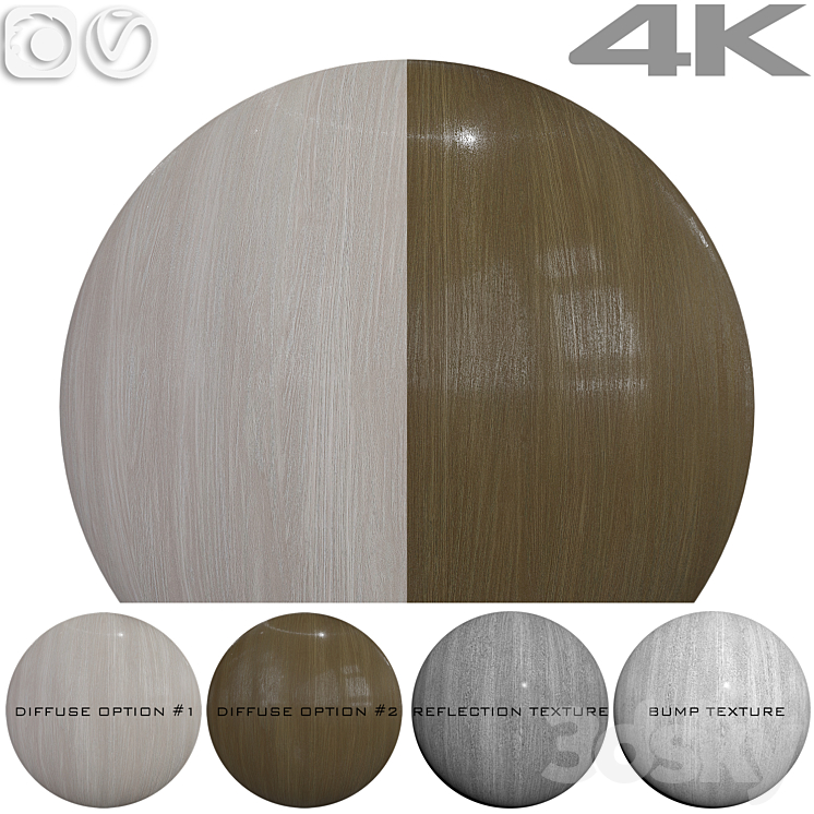 4K Seamless texture - Teak - Wood - 3D model