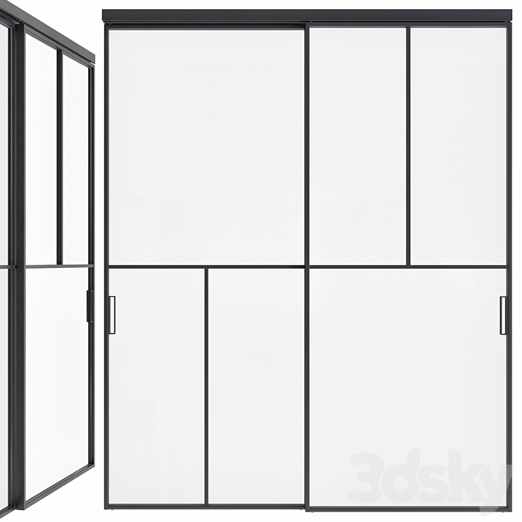Sliding glass partitions Albed Celine - Doors - 3D model