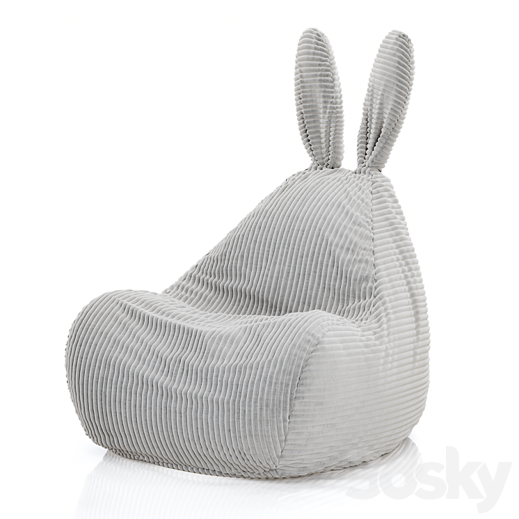 Pouf for children - IshowStore hare - Arm chair - 3D model