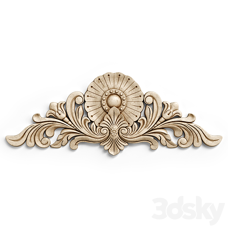 Cartouche 016 - Decorative plaster - 3D model