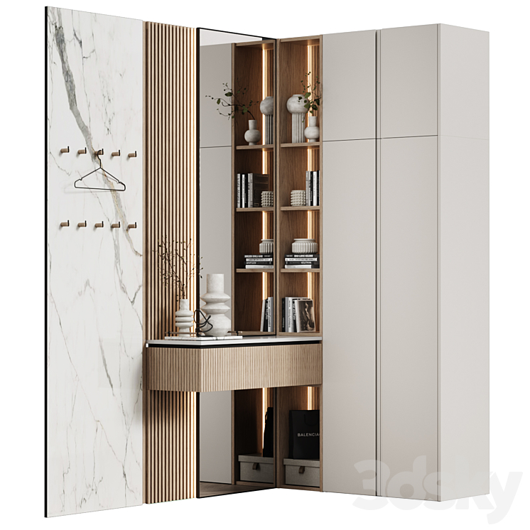 Wardrobe for hallway 105 in modern minimalist style - Wardrobe ...
