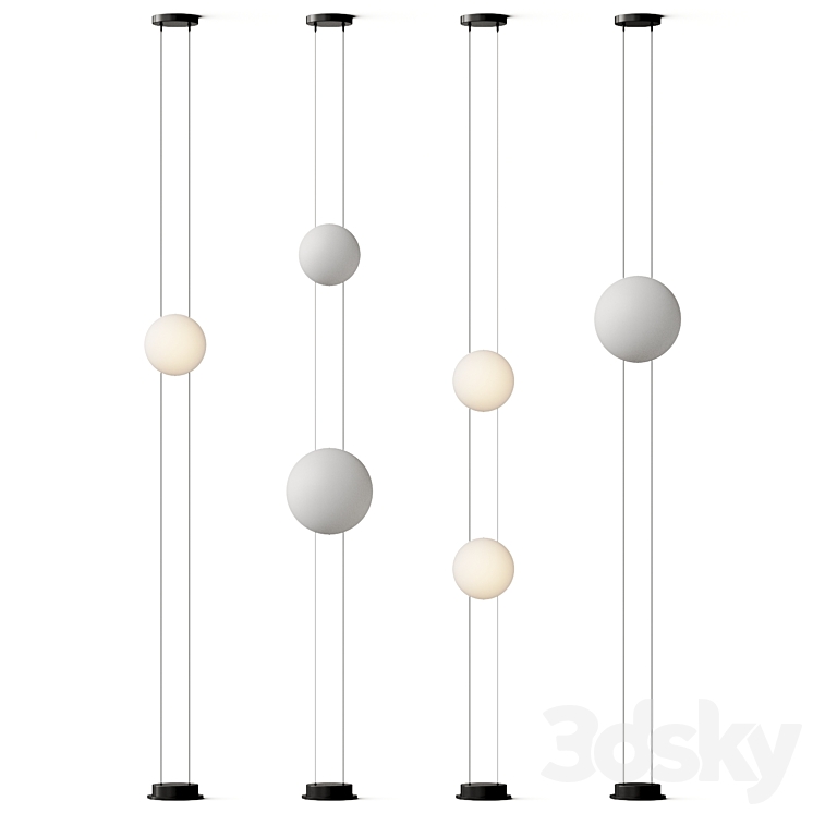 Mogg Orbit Floor-Ceiling Lamps - Floor lamp - 3D model