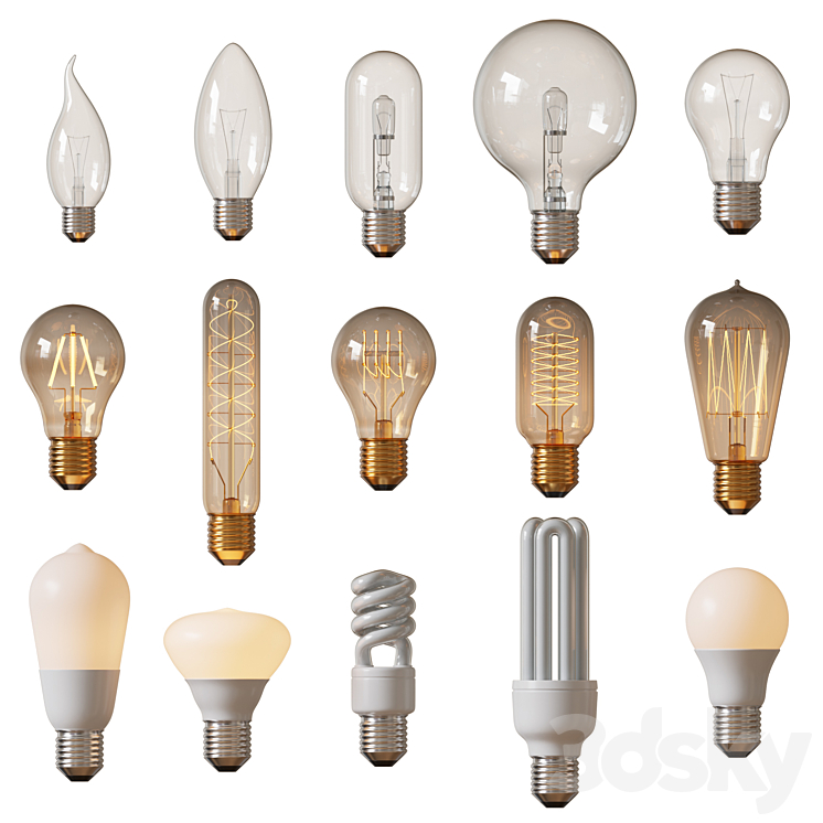 Light Bulb Collection 01 - Spot light - 3D model