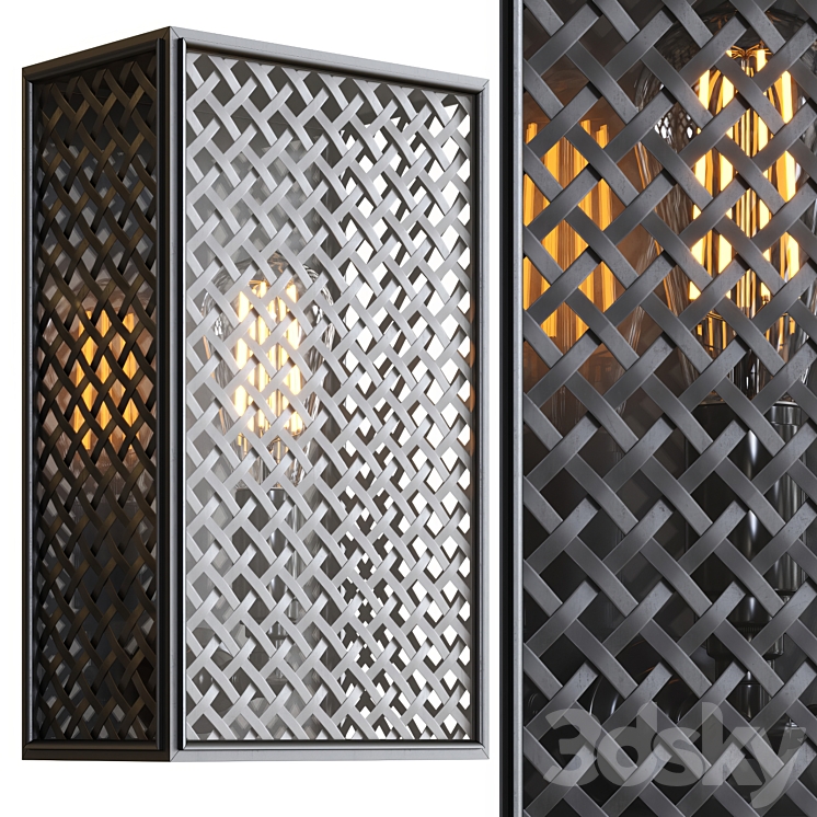 Tekna Essex Mesh/Metal Wall Light - Wall light - 3D model