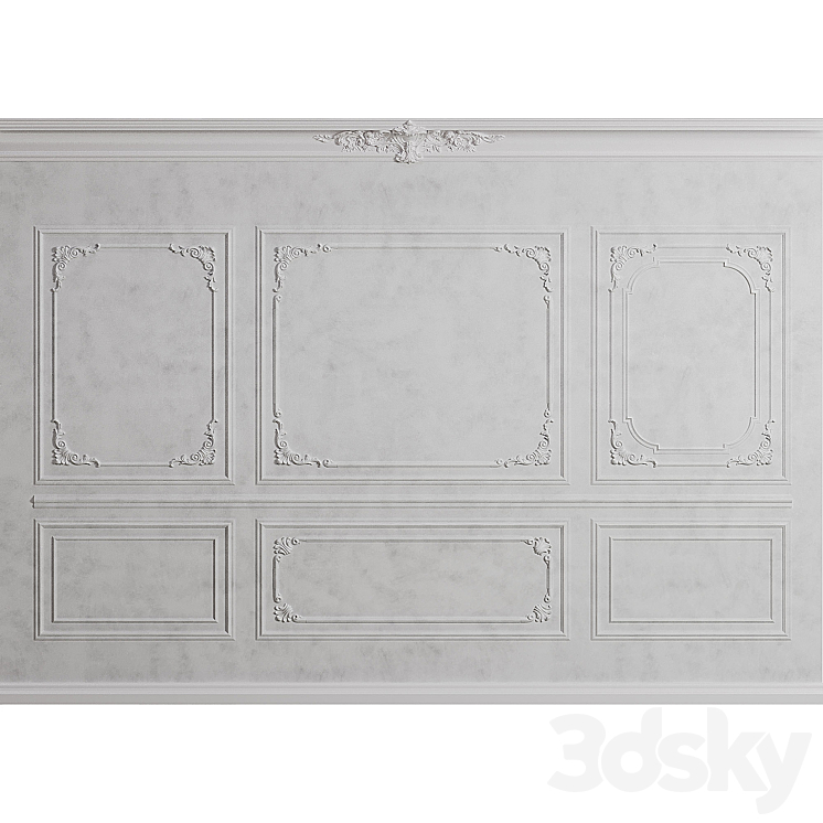 Wall Molding 10 - Decorative plaster - 3D model