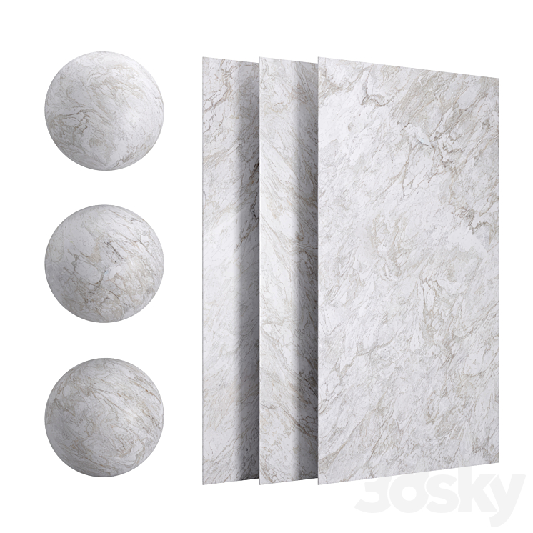 Quarzite Arabesco - Stone - 3D model