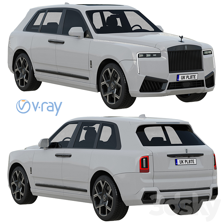Rolls-Royce Cullinan Black Badge Series II - Ground Transport - 3D model
