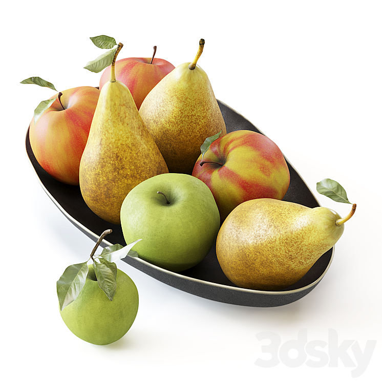 Apples and Pears set - Food and drinks - 3D model