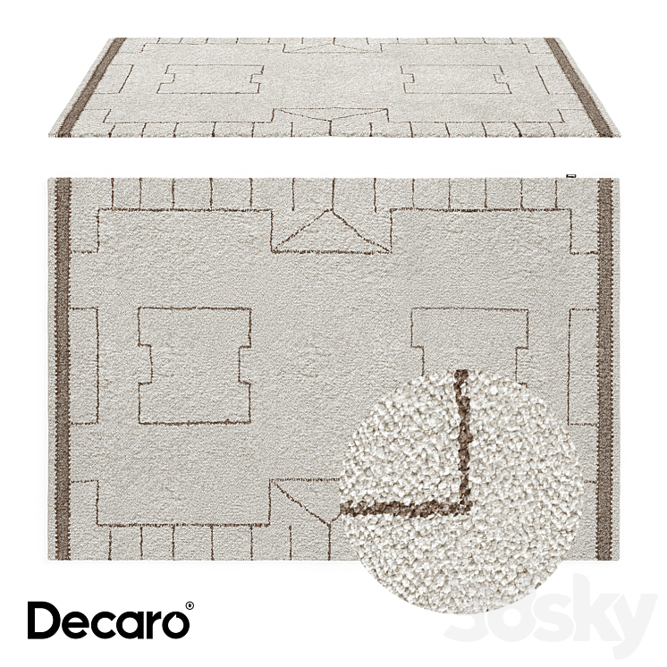 Wool carpet Decaro Rugs D100001 - Carpets - 3D model