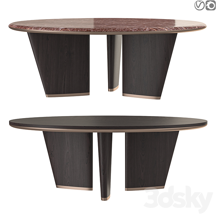 Giorgetti Mistral D200 Table 3d Model