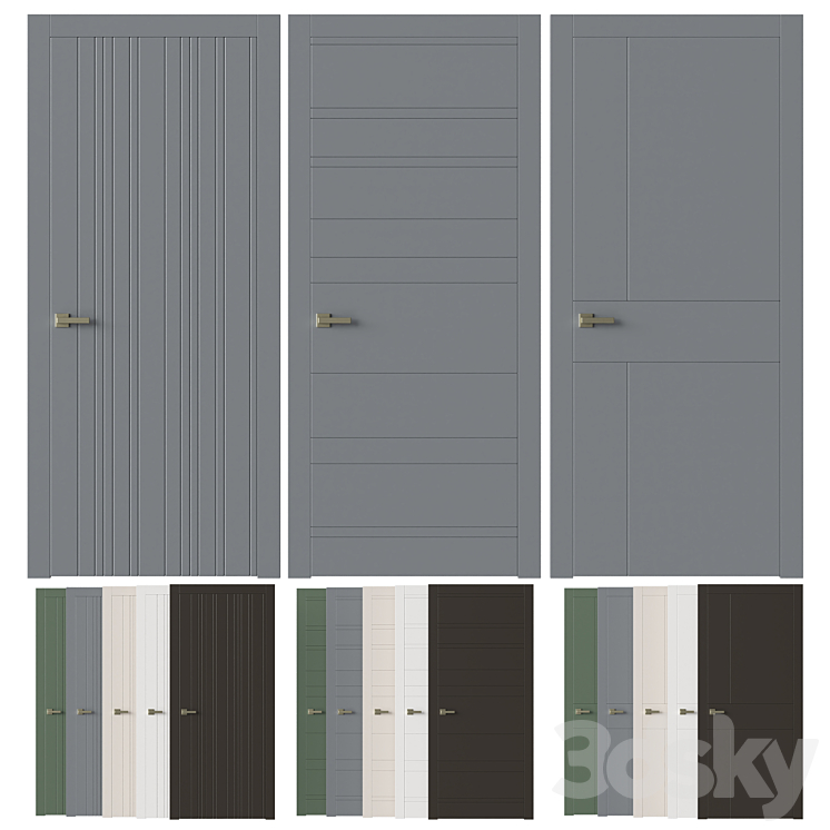 Interior doors LINEA - Doors - 3D model