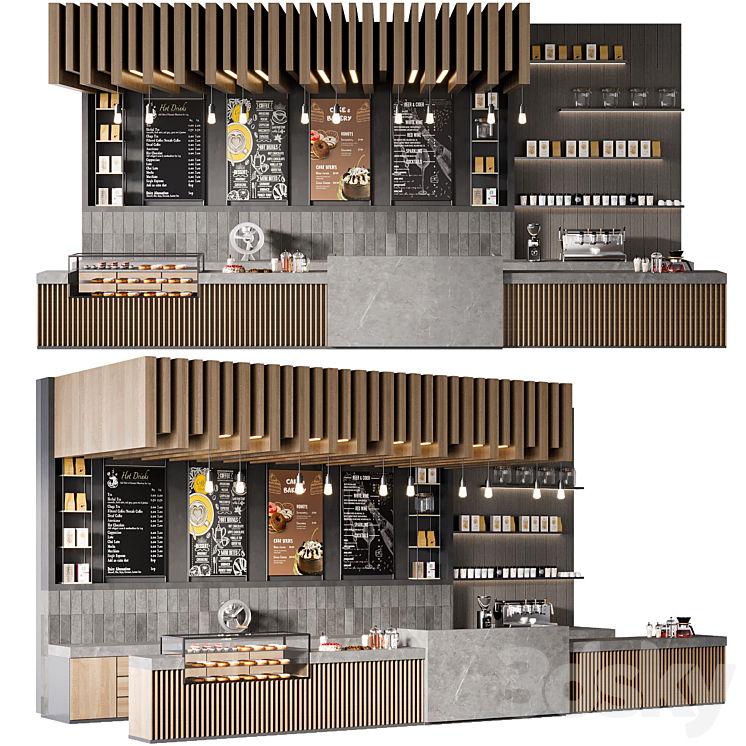 Cafe Bar No21 - Restaurant - 3D model