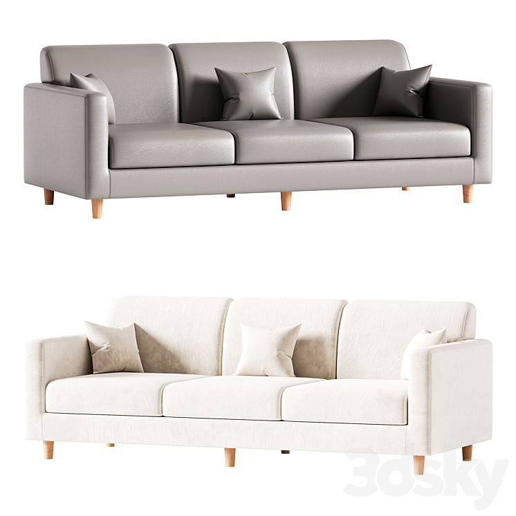 Modern Simple Style Solid Sofa - Sofa - 3D model