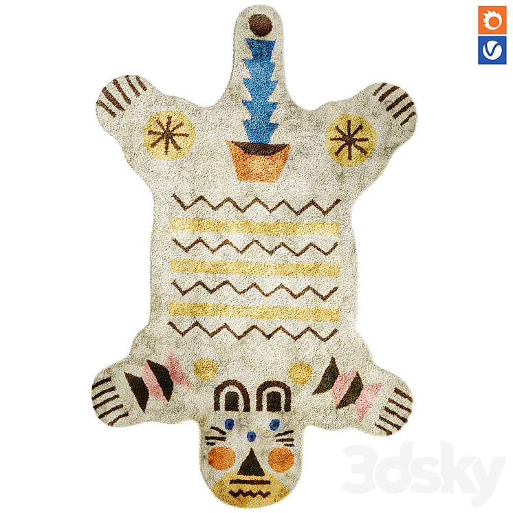 Qeeboo-BIG BEAR - Carpets - 3D model