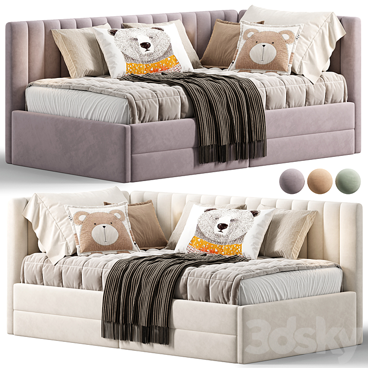 Corner Cuddy Bed - Bed - 3D model