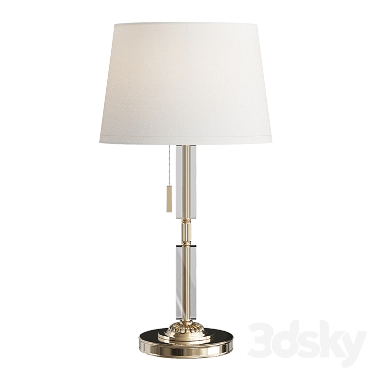 London table lamp with white shade - Table lamp - 3D model