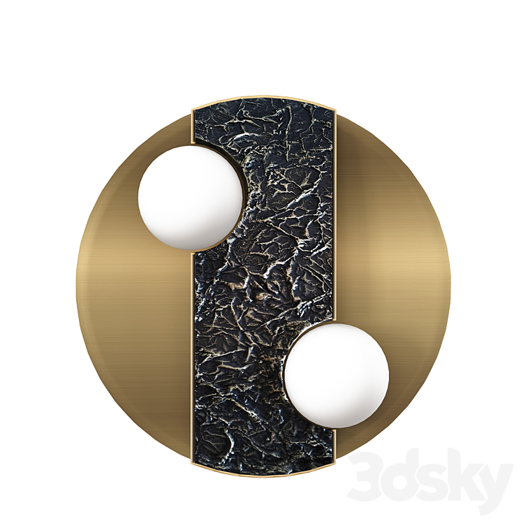 Vulcane 3 wall sconce, SKU.33696 by Pikartlights - Wall light - 3D model