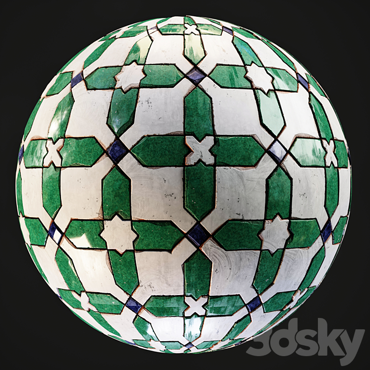 Levantine Floor Tile - Floor coverings - 3D model