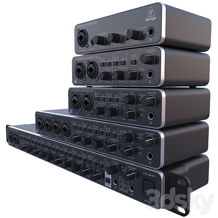 behringer sound cards - Audio tech - 3D model