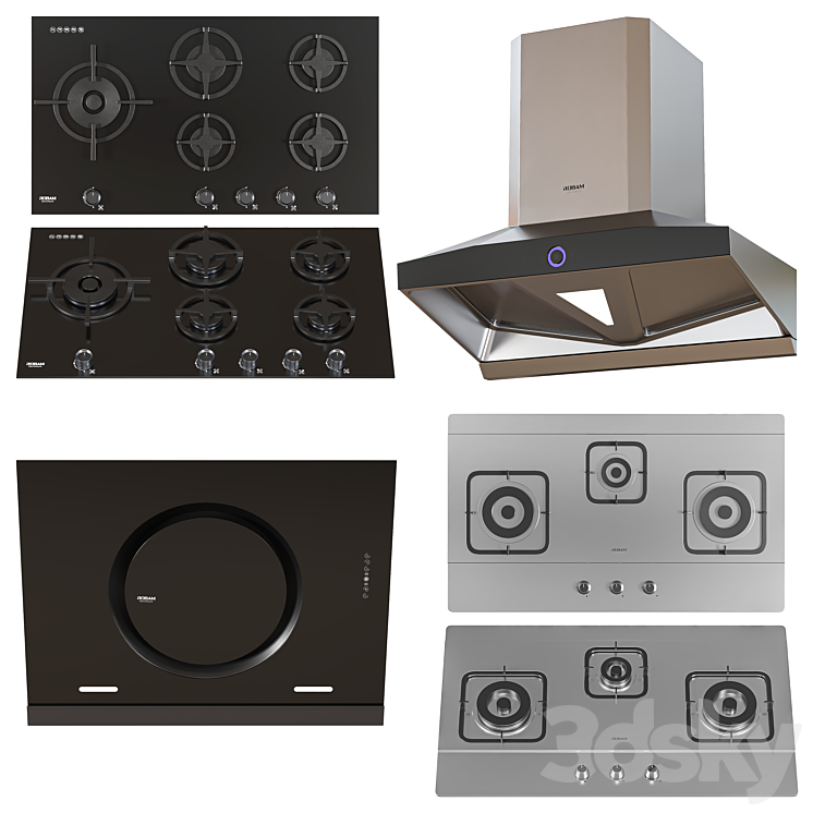 Robam appliance set2 - Kitchen appliance - 3D model