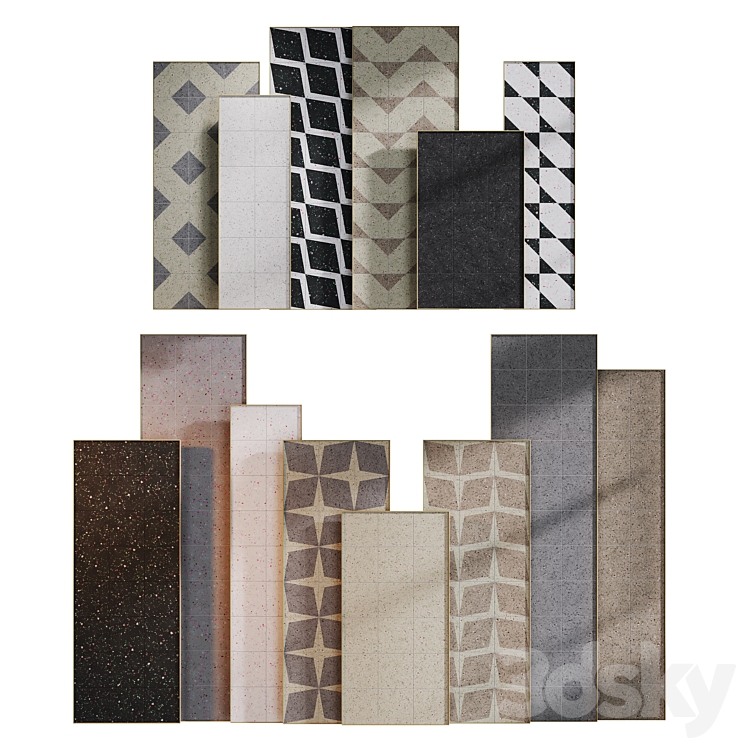 Tile WOW Drops Collection - Tile - 3D model