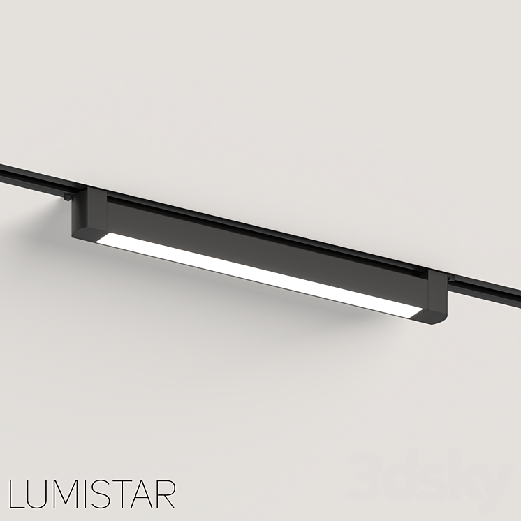TRACK LINEAR MATT LAMP 220V LUMISTAR - Technical lighting - 3D model