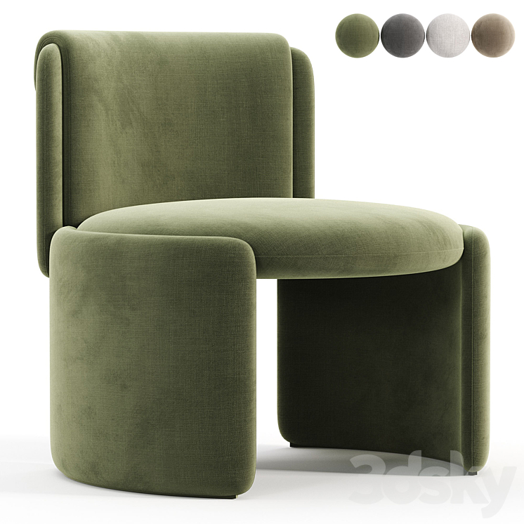 Hug Lounge armchair - Arm chair - 3D model