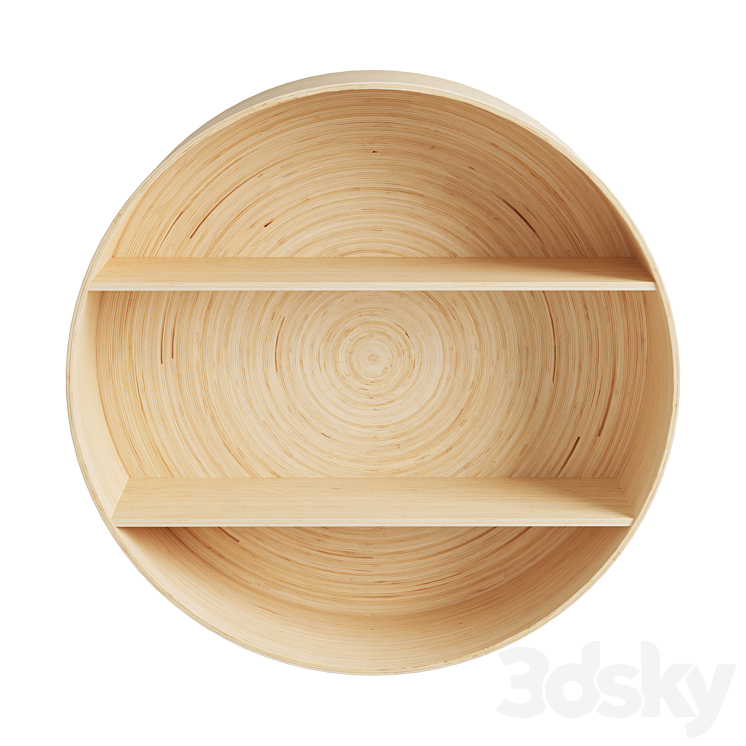 Bamboo round shelf Tabios - Other - 3D model
