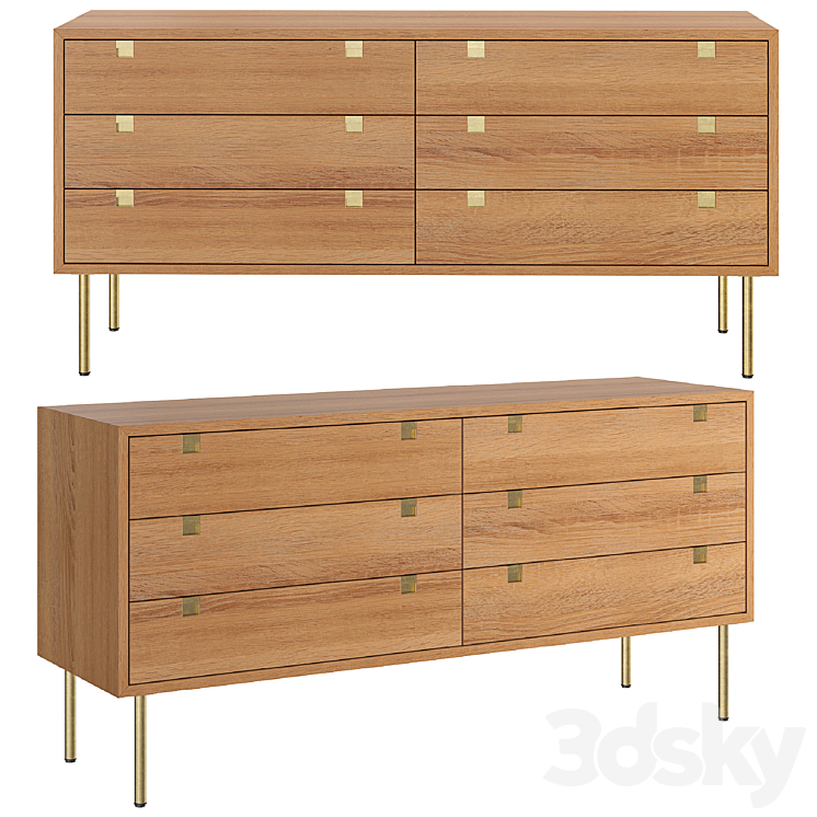 Colette Dresser - Sideboard & Chest of drawer - 3D model