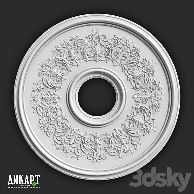 Dikart Dr-305 D1248x43mm - Decorative plaster - 3D model