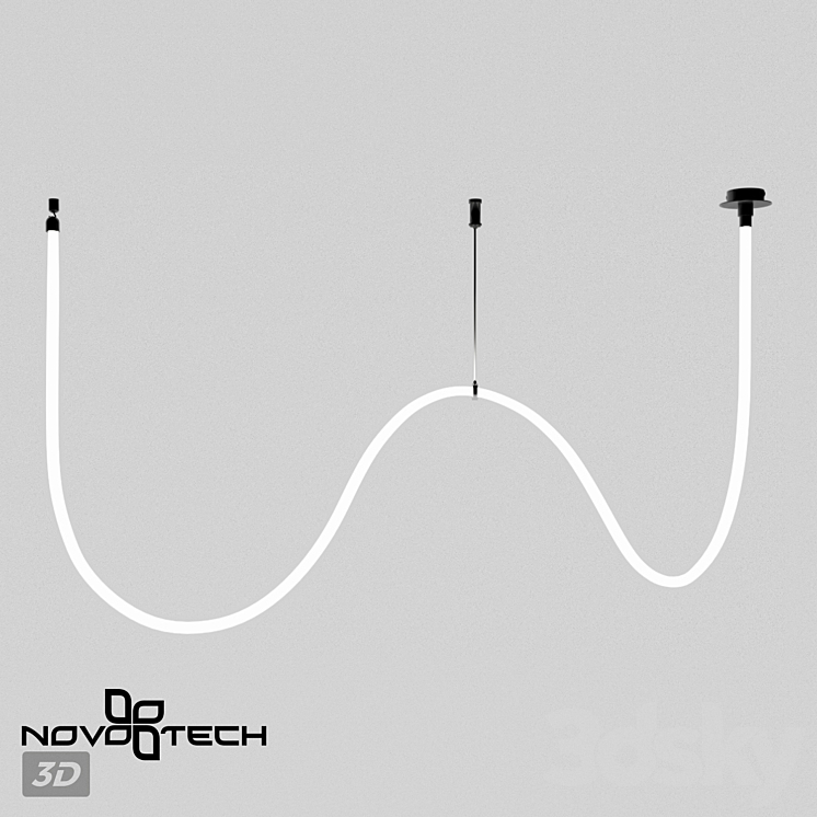 Base for embedded installation - Pendant light - 3D model
