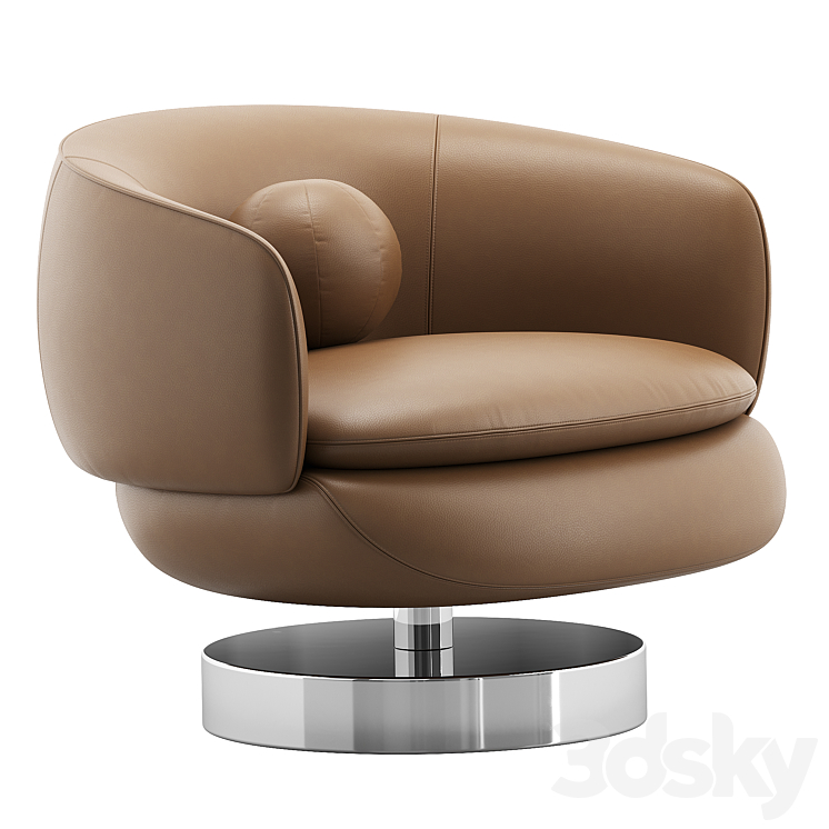 Vivienne Small Armchair by Minotti - Arm chair - 3D model