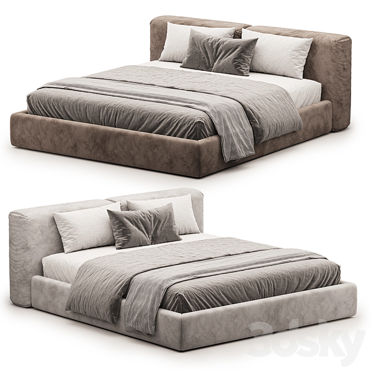 Gem Modern bed catalog - Bed - 3D model