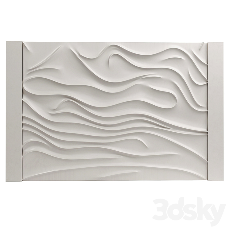 Decorative panel wave 11 - Other decorative objects - 3D model