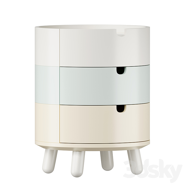 Pyxis Nightstand - Sideboard & Chest of drawer - 3D model