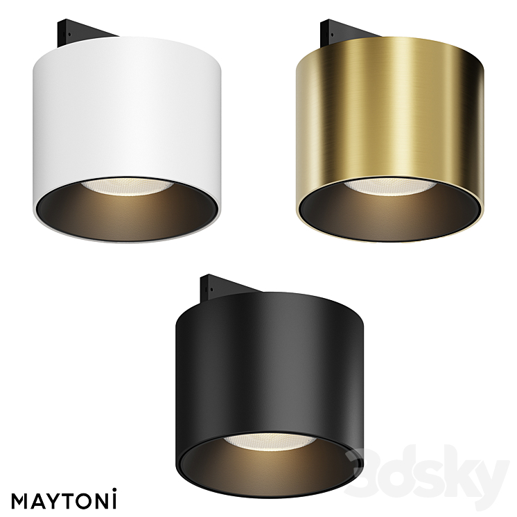 Track lamp Alfa S Levity - Technical lighting - 3D model